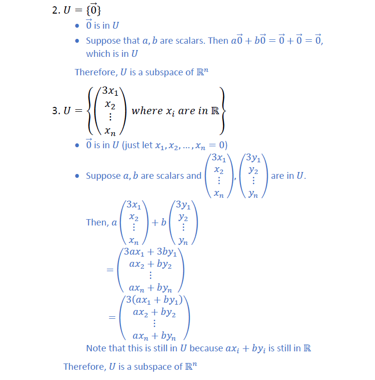 [Solution] Vector Space and Subspace | Wizeprep